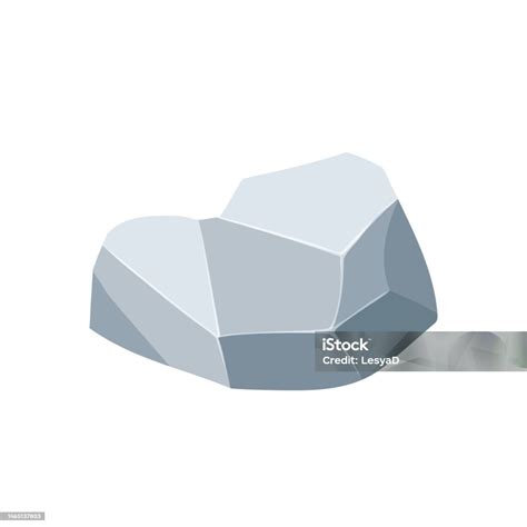 게임 Ui 자산 게임 사용자 인터페이스 실버 바위 아이콘입니다 벡터 일러스트 레이 션 개념에 대한 스톡 벡터 아트 및 기타