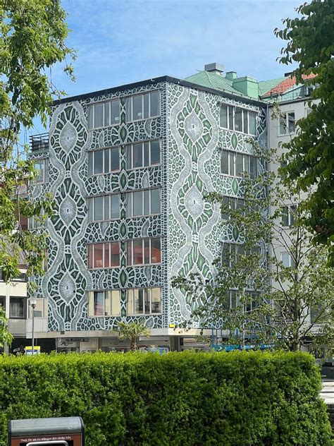 mural for art biennale layers loops lines boras sweden 2024 nespoon