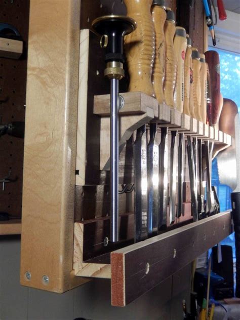 A Chisel Rack For A Peg Board Tool Cabinet Part Popular Woodworking