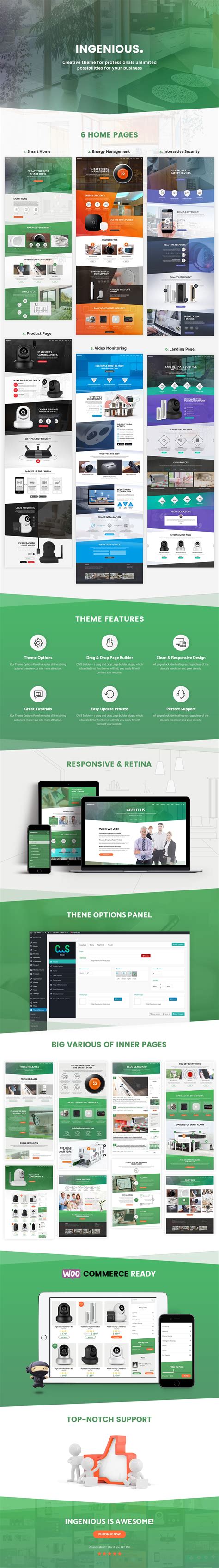 Ingenious Smart Home Automation Wordpress Theme Codemarket