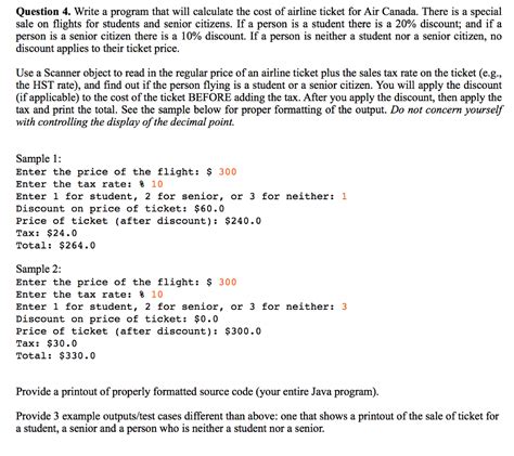 Solved Write A Program That Will Calculate The Cost Of