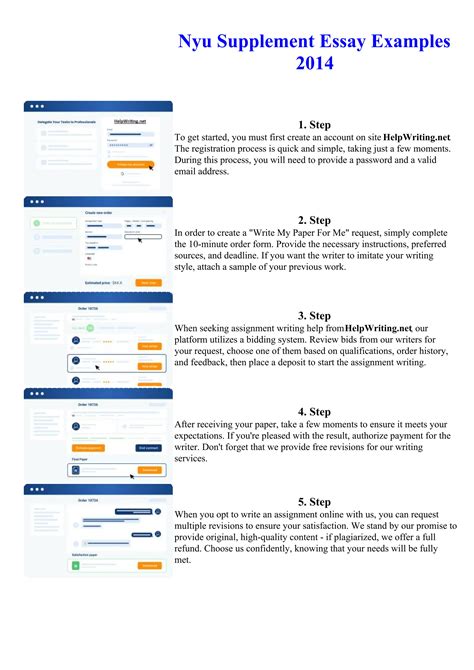 Nyu Supplement Essay Examples 2014 Pdf