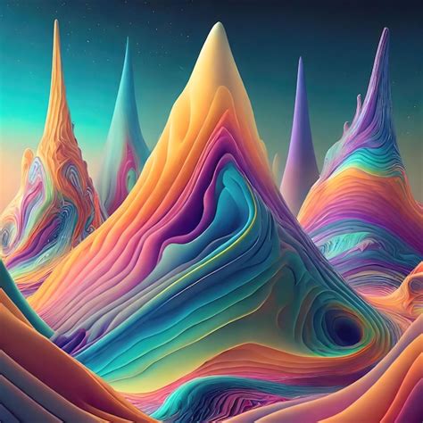 Premium Photo Abstract 3d Effect Gradient Shapes