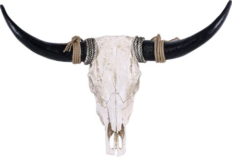 31” Bull Skull Wall Decor Longhorn Wall Decor For Western