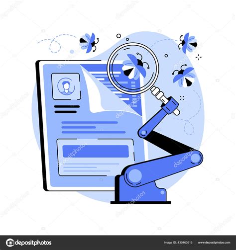 Automated Testing Abstract Concept Vector Illustration Automotive Executed Test App Stock Vector