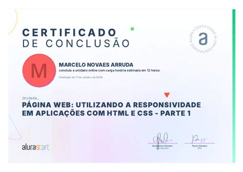 Marcelo Novaes Arruda Unidade Página Web Utilizando A Responsividade Em Aplicações Com Html E