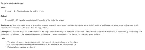 Solved Function DotMarkstheSpot Input Char XN Name Chegg