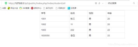 Thinkphp5 第10课：操作数据库 查询数据thinkphp5 查找数据库表的后几位 Csdn博客
