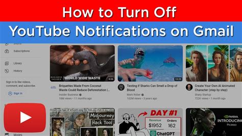 How To Turn Off YouTube Notifications On Gmail YouTube
