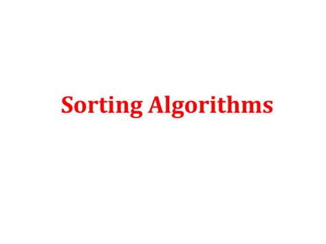 Sorting Algorithms Counting And Radix Sort