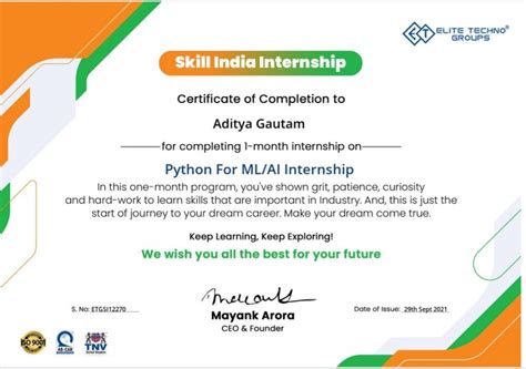 Learning Ai Artificialintelligence Machinelearning Ml Internship Python Aditya Gautam