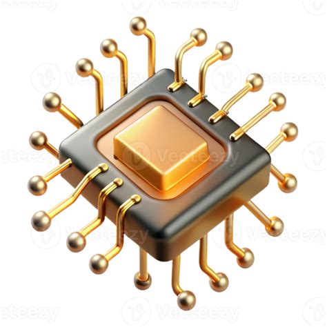 Elegant Modern Impressive Rustic A Close Up Of A Microchip Intricate