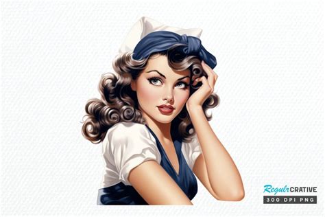 Sailor Pin Up Girls Png Clipart