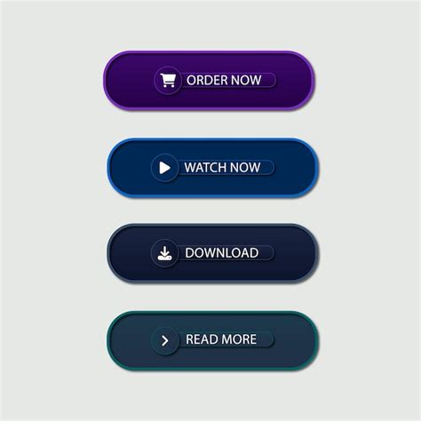 Premium Vector Vector Flat Gradient Call To Action Buttons Collection