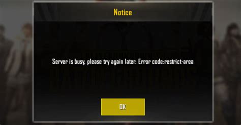 حل مشکل ارور restrict area پابجی موبایل خوبو