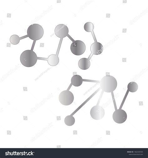 Molecular Structure Chemical Atoms Vector Illustration Stock Vector