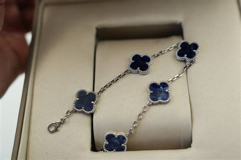 Vintage Van Cleef Silver Pietersite Bracelet 925 Silver 18k White Gold Plated Etsy