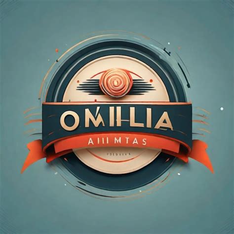 premium photo design a 3d logo featuring concentric rings rotating