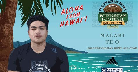 Polynesian Bowl Announces Lb Malaki Teo As Selection