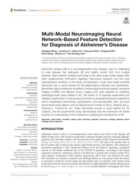 pdf multi modal neuroimaging neural network based feature detection