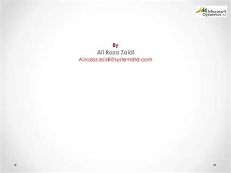 Microsoft Dynamics Ax 2012 Development Introduction Part 13 Pptx Databases Computer