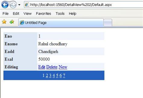 Displaysave Updatedelete In Detailsview Control In