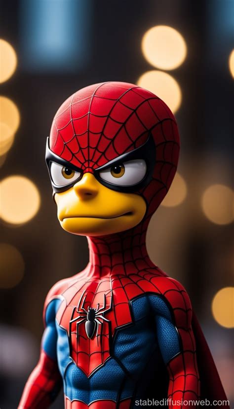 Spiderman Bart Figpin The Simpsons Treehouse Of Horror Spider Bart