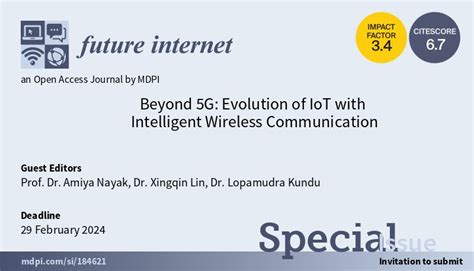 Lopamudra K On Linkedin Iot 5g 6g Mdpi Futureinternet Iot Iotapplications 6g Ai