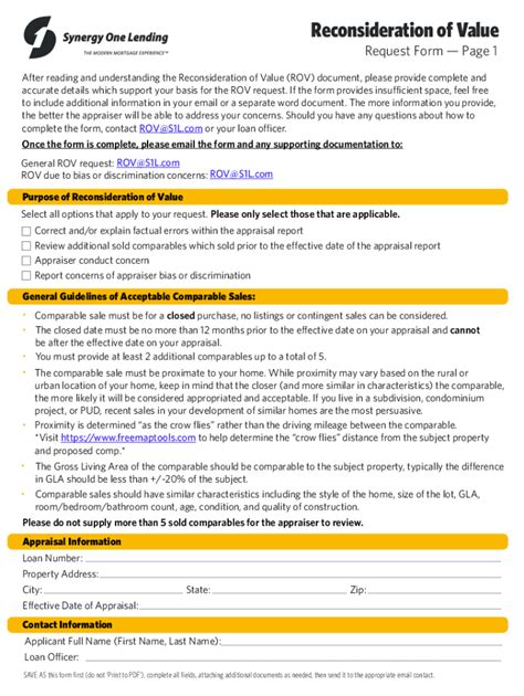 Fillable Online Reconsideration Of Value Request Form Fax Email Print Pdffiller