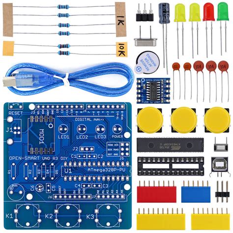 Arduino Uno R3 Compatible Board Soldering Kit — Pmd Way