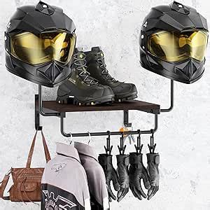 Yitoba Motorcycle Helmet Holder Wall Mount Helmet Display