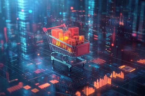 Ecommerce And Datadriven Shopping Premium Ai Generated Image
