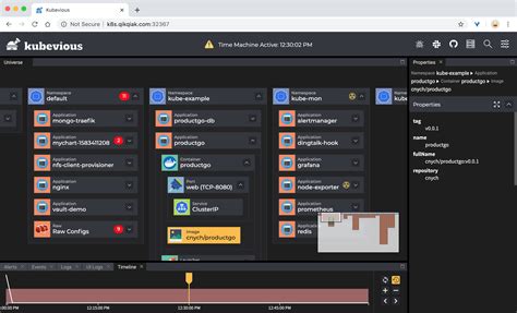Kubernetes Dashboard With Time Machine Kubevious Sobyte