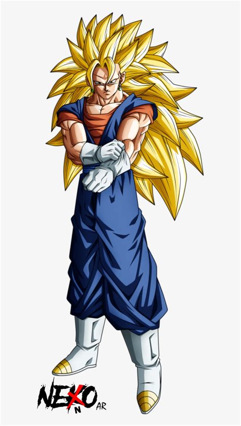 Super Saiyan 3 Vegetto Vegito Ssj3 Neko Ar 585x1365 Png Download