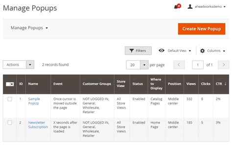 Magento 2 Popup Pro Extension By Aheadworks Firebear