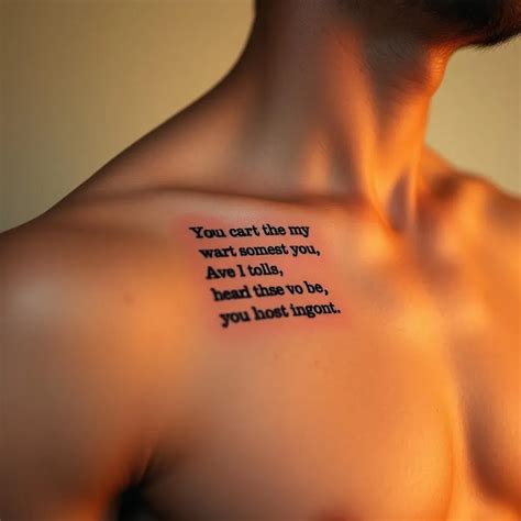 Ultimate Song Lyric Tattoos For Men Tattoo Designs For Guys