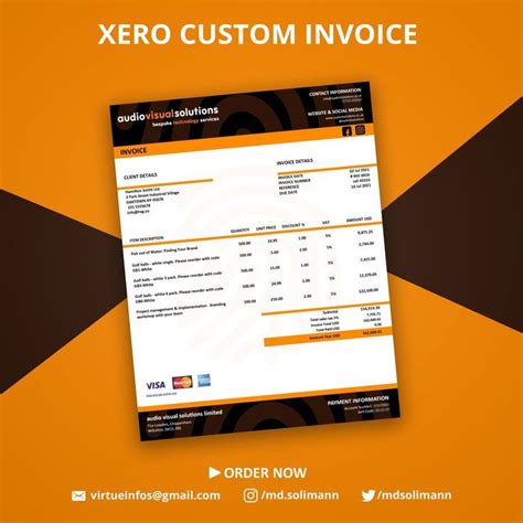 Xero Invoice Custom Template Xero Custom Docx Template Artofit