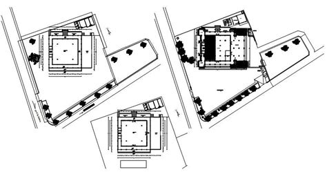 Site Plan Of Mosque In Detail Autocad 2d Drawing Dwg File Cad File