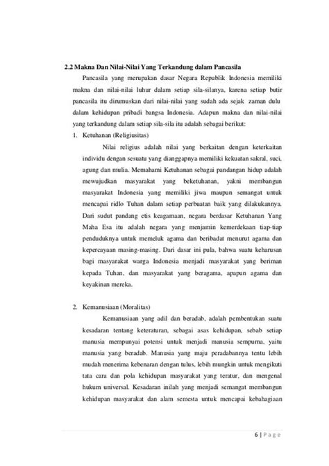 Nilai Moral Pendidikan Pancasila Oldmymages