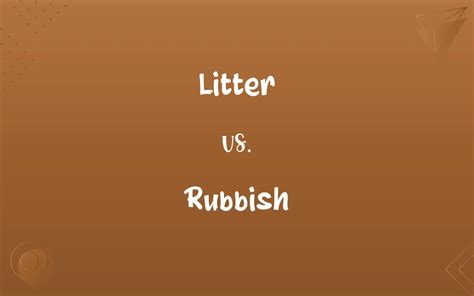 Litter Vs Rubbish Know The Difference