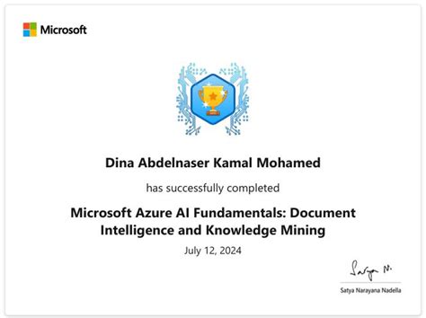 Dina Abdulnaser On Linkedin Microsoftazure Ai Knowledgemining Documentintelligence…