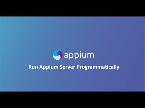 Appium Framework 3 Run Appium Programatically YouTube