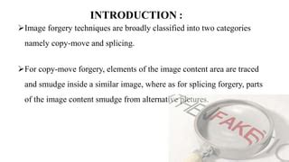 Image Forgery Detection Using Deep Learning PPTX Computing Technology Computing