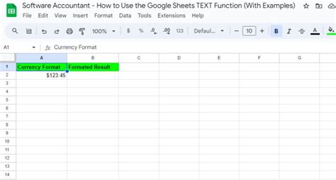 How To Use The Google Sheets TEXT Function With Examples