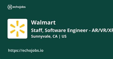 Walmart Is Hiring Staff Software Engineer Arvrxr Experiences Usd