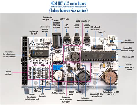 Nixie Tubes Clock In 16 Rgb Usb Musical Arduino Etsy