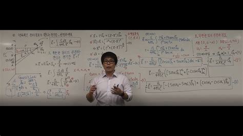 문제 연속적인 선전하 분포가 만드는 전기장electric Filed 구하기 전자기학 황성태 Youtube