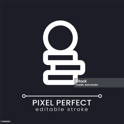 동전 스택 픽셀 어두운 테마를위한 완벽한 흰색 선형 Ui 아이콘 개념에 대한 스톡 벡터 아트 및 기타 이미지 개념 검은색 구매 Istock