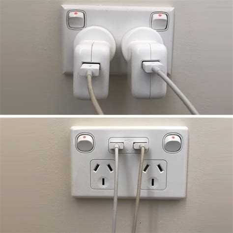USB Points Before After Premier Electrical And Air