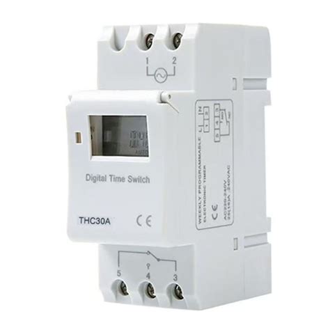 New Type Din Rail 2 Wire Weekly 7 Days Programmable Digital Time Switch